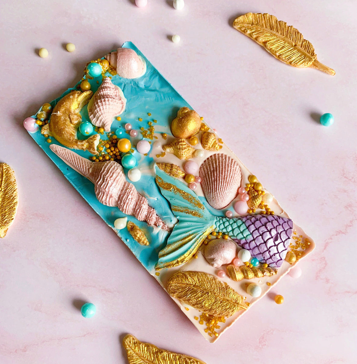 Mermaid Themed Chocolate Bars – Dip the Tip Deserts